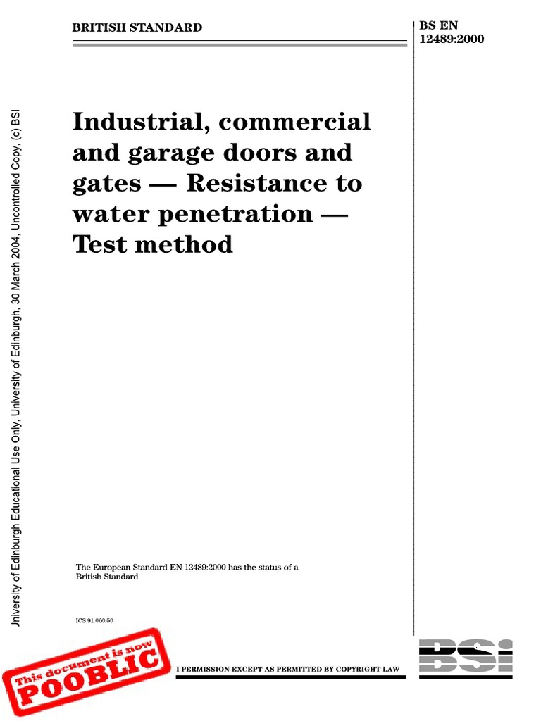 BS en 12489 2000 (En) | PDF