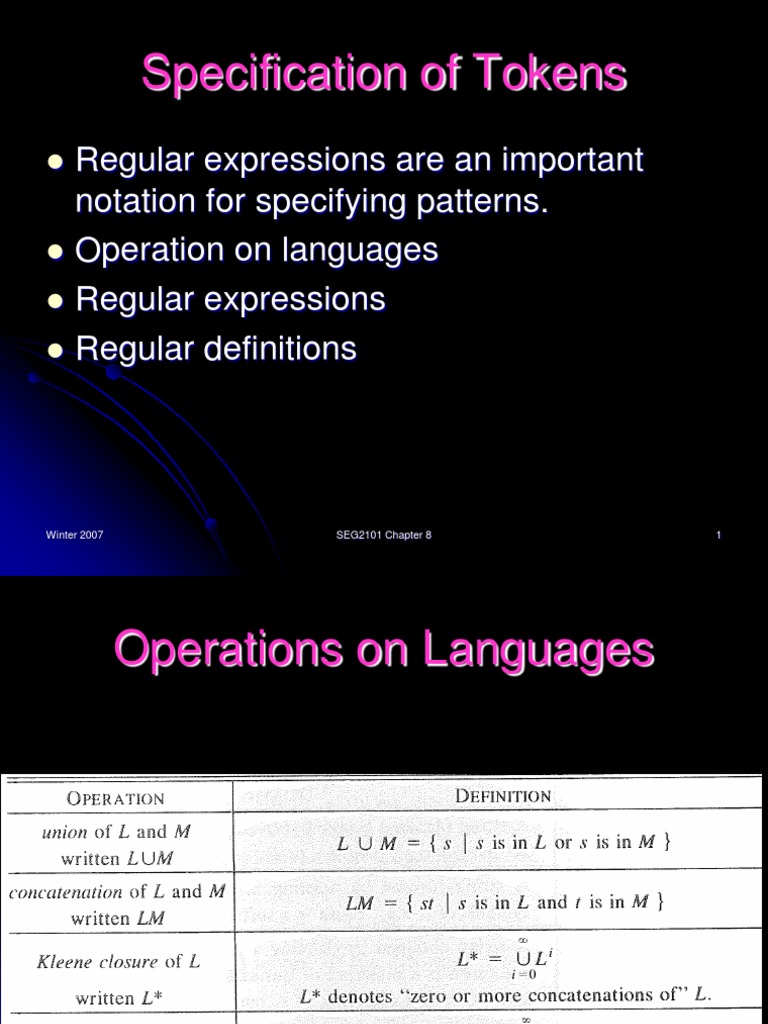 Recognition of Tokens | PDF | Regular Expression | Theoretical Computer Science