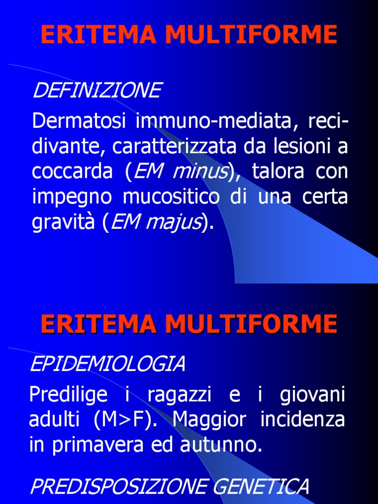 ERITEMA MULTIFORME - PPT - E.F..ppt - NET PDF | PDF
