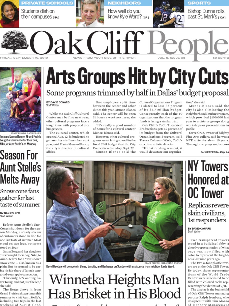 Oak Cliff People Front Page | Download Free PDF | Nature