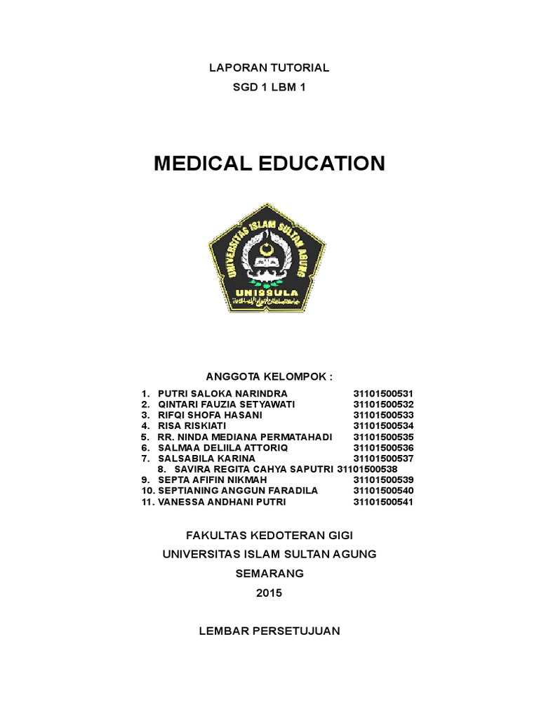 Contoh Format Laporan Tutorial (SGD) | PDF