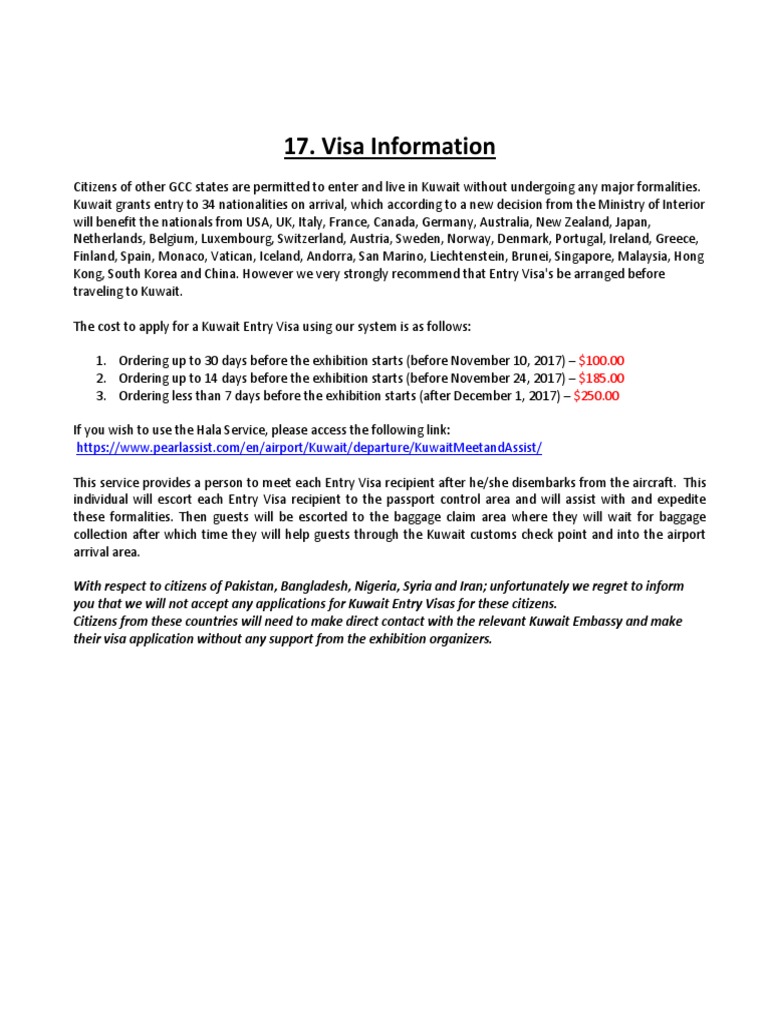 13 Visa Information | PDF