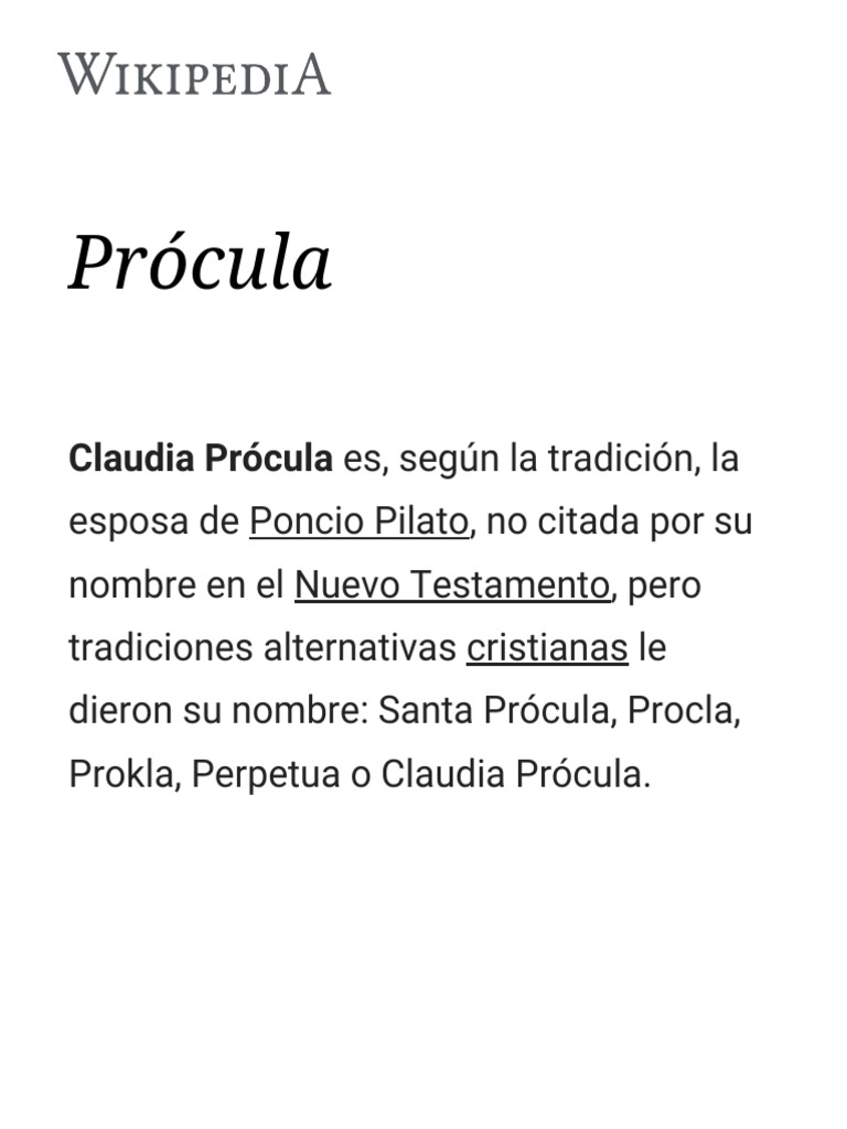 Claudia Procla | PDF | Viajes y turismo | Historia