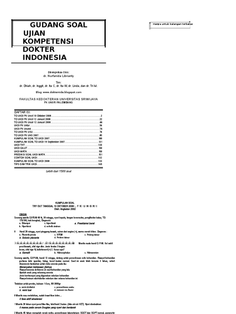 Gudang Soal Ukdi | PDF