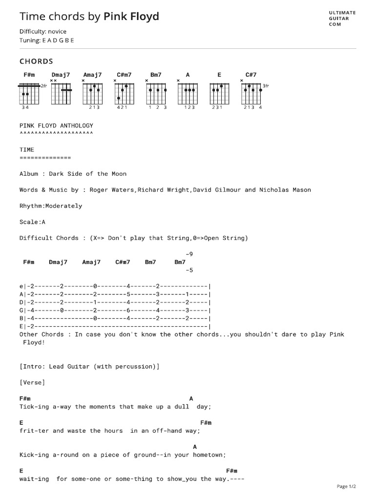 Time - Pink Floyd | PDF