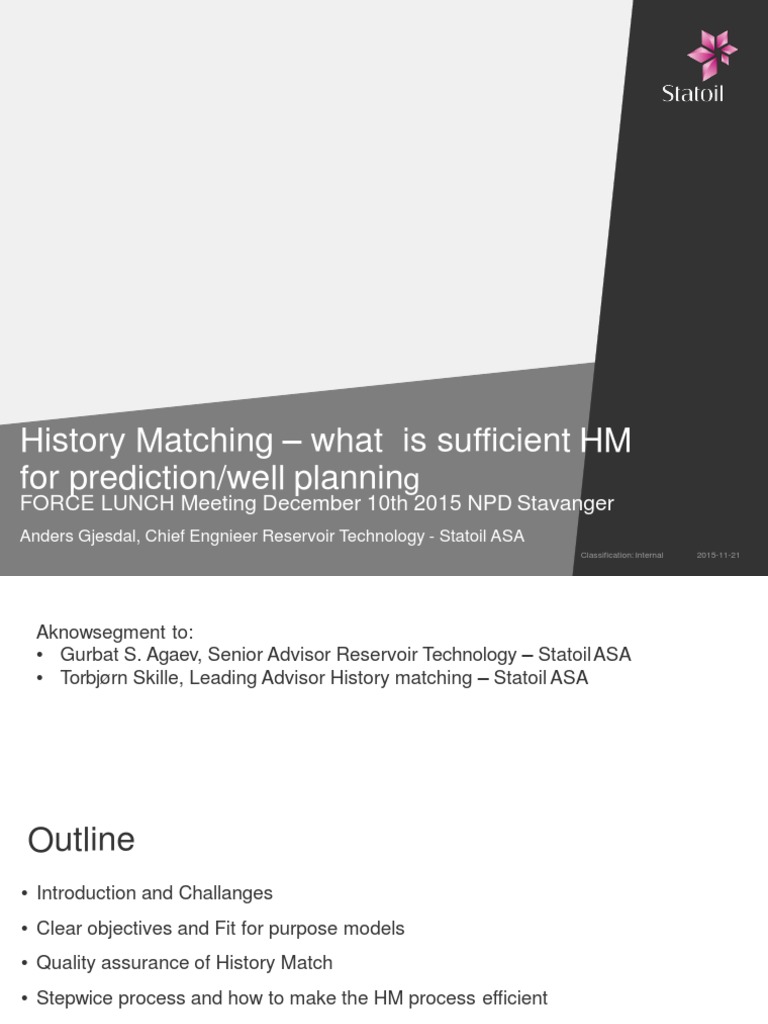History Matching | PDF | Petroleum Reservoir | Uncertainty