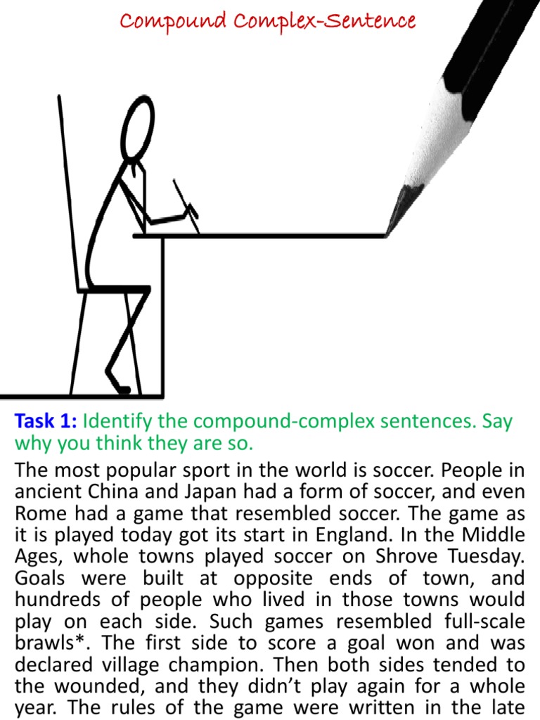 Combining Sentences in English. Compound Complex Sentence | PDF ...