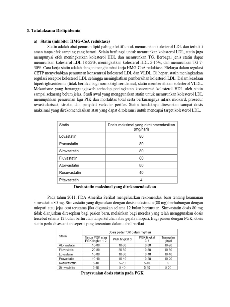 Tatalaksana Dislipidemia | PDF | Sains & Matematika
