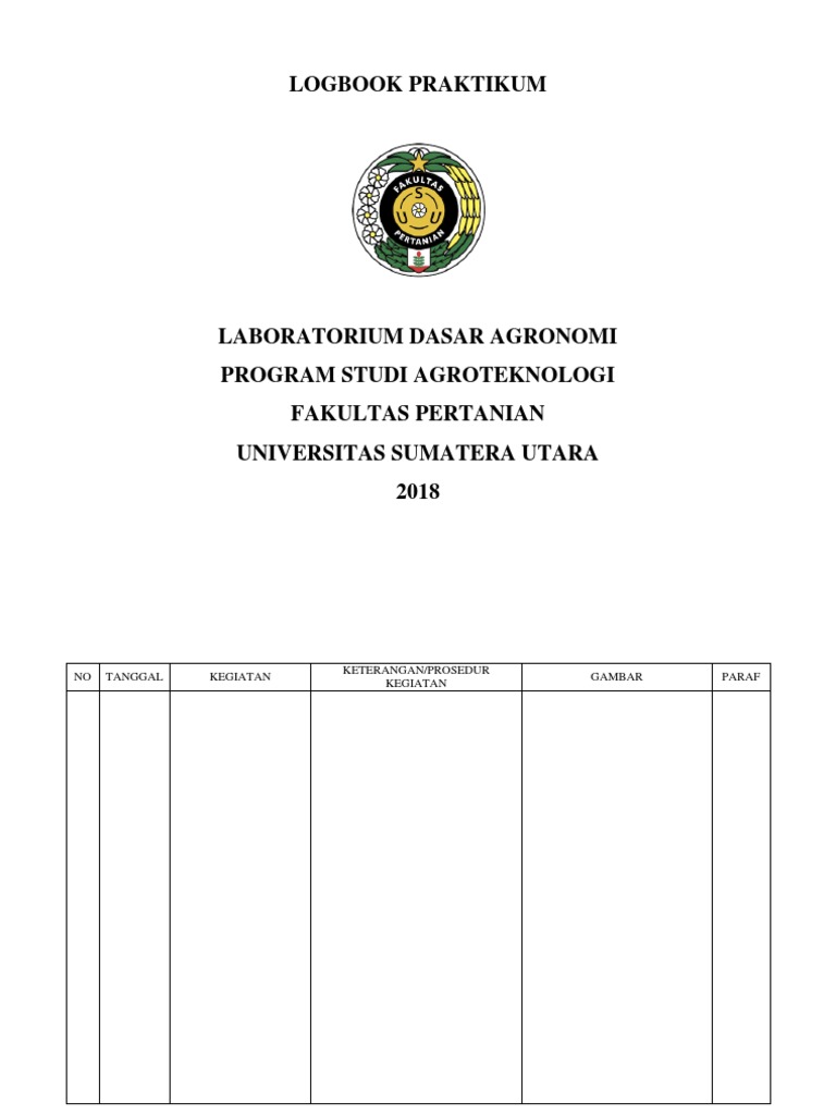 Logbook Praktikum Dasgro New | PDF