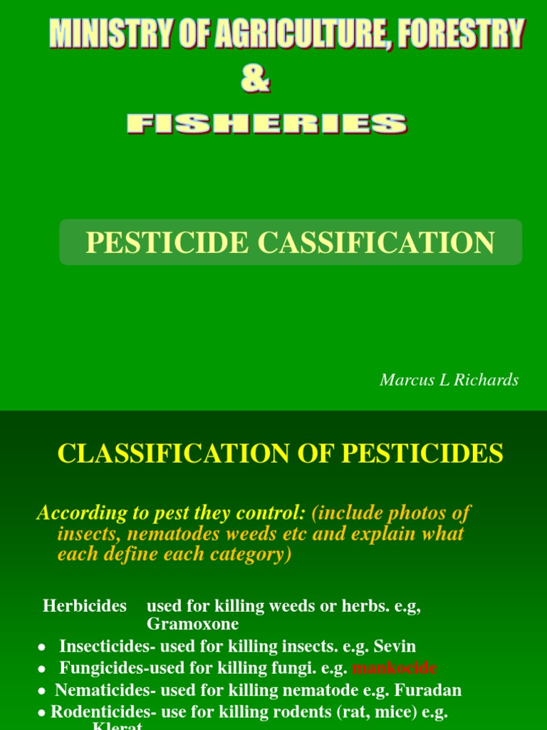 Pesticide Classification | Download Free PDF | Herbicide | Pesticide