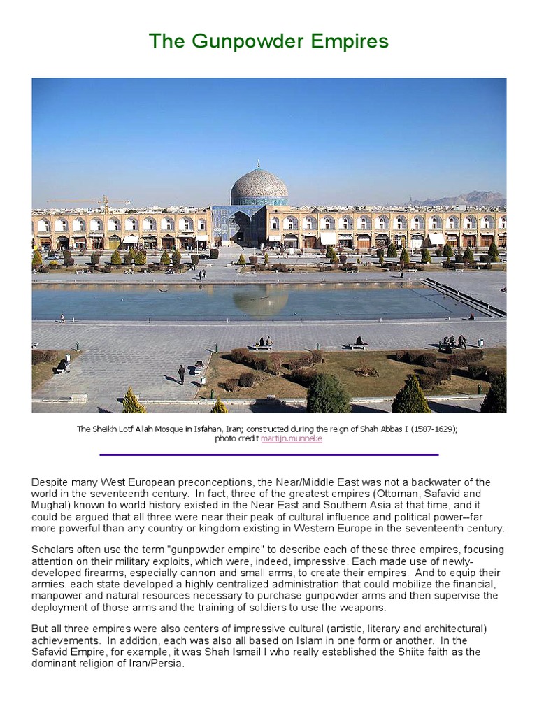 Notes On The Gunpowder Empires | PDF | Ottoman Empire | Mughal Empire