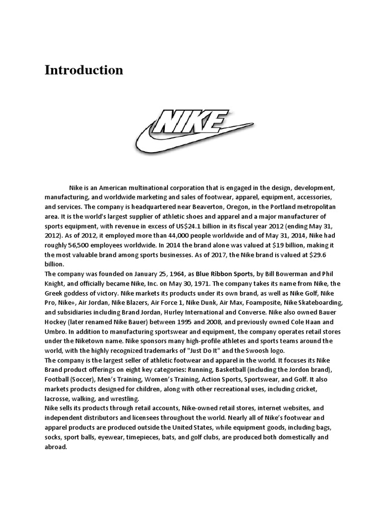 Nike Inc | PDF | Nike | Strategic Management