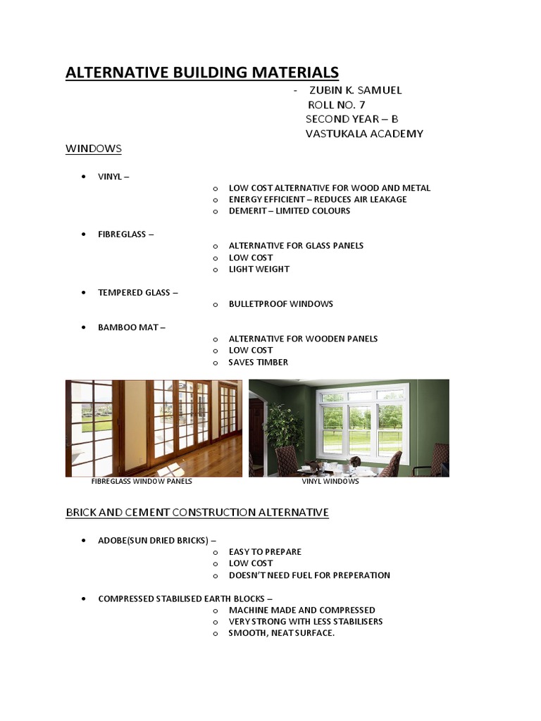 Alternative building materials and eco-friendly construction options ...