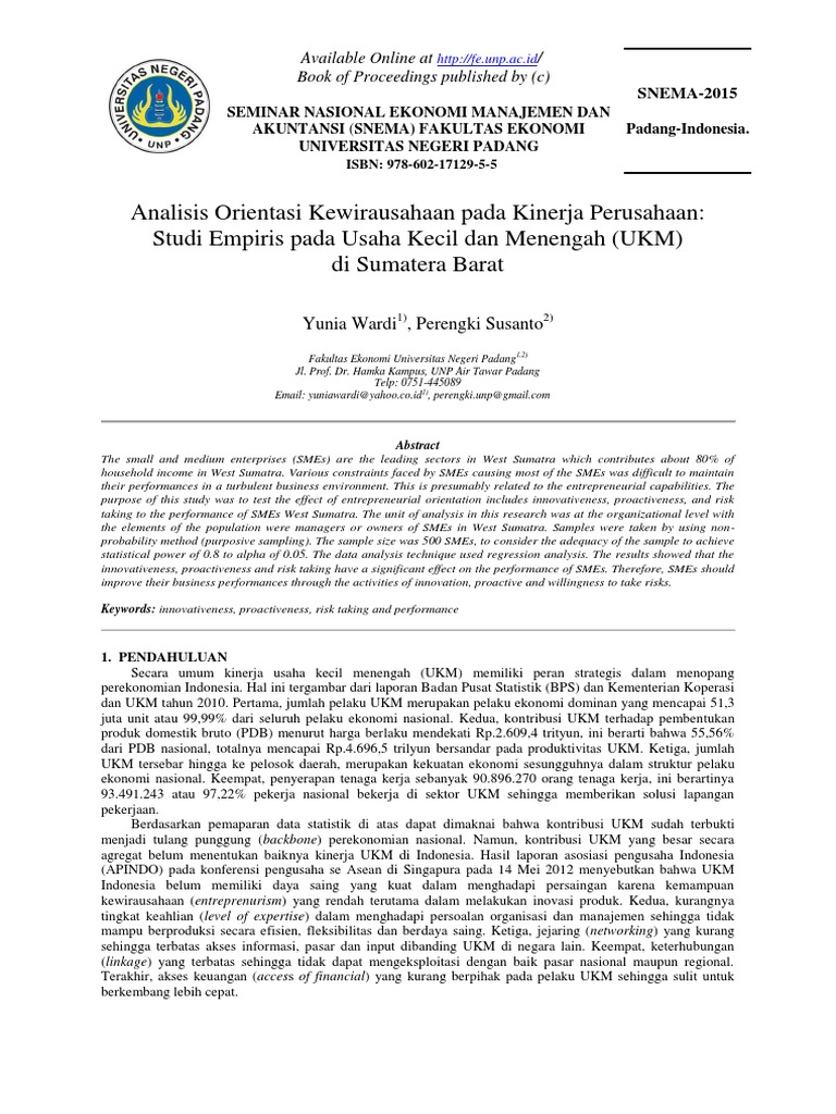 Yunia Wardi, Perengki Susanto (Hal 143-151) - 0 PDF | PDF | Business