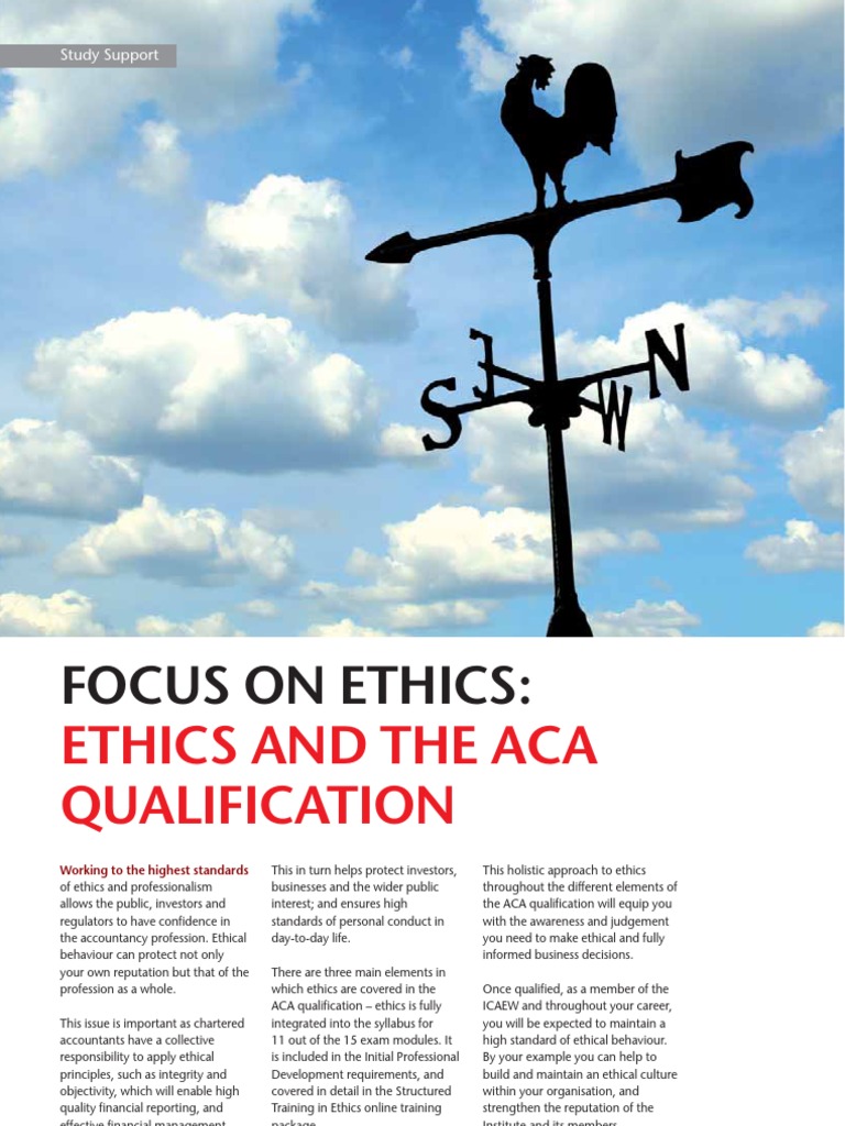 Ethics and ACA Qualification | PDF | Profession | Accounting