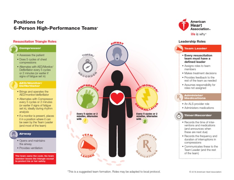 Team Diagram Positions For 6-Person High-Performance Teams ...