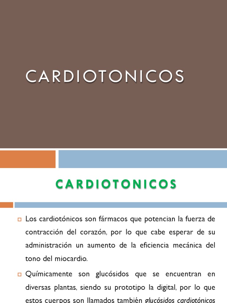 Cardiotonicos | PDF | Corazón | Bienestar