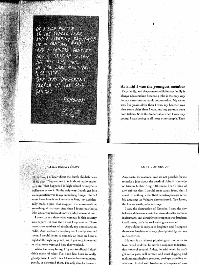 A Man Without A Country (Kurt Vonnegut) | PDF