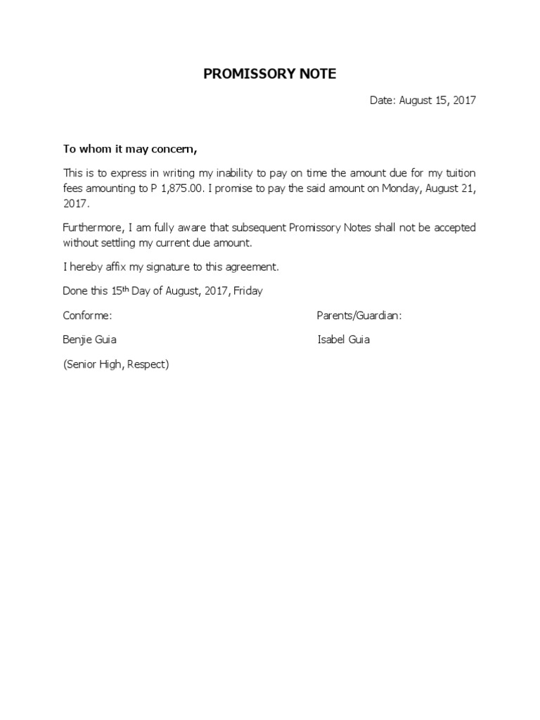 Promissory Note | PDF | Private Law | Government