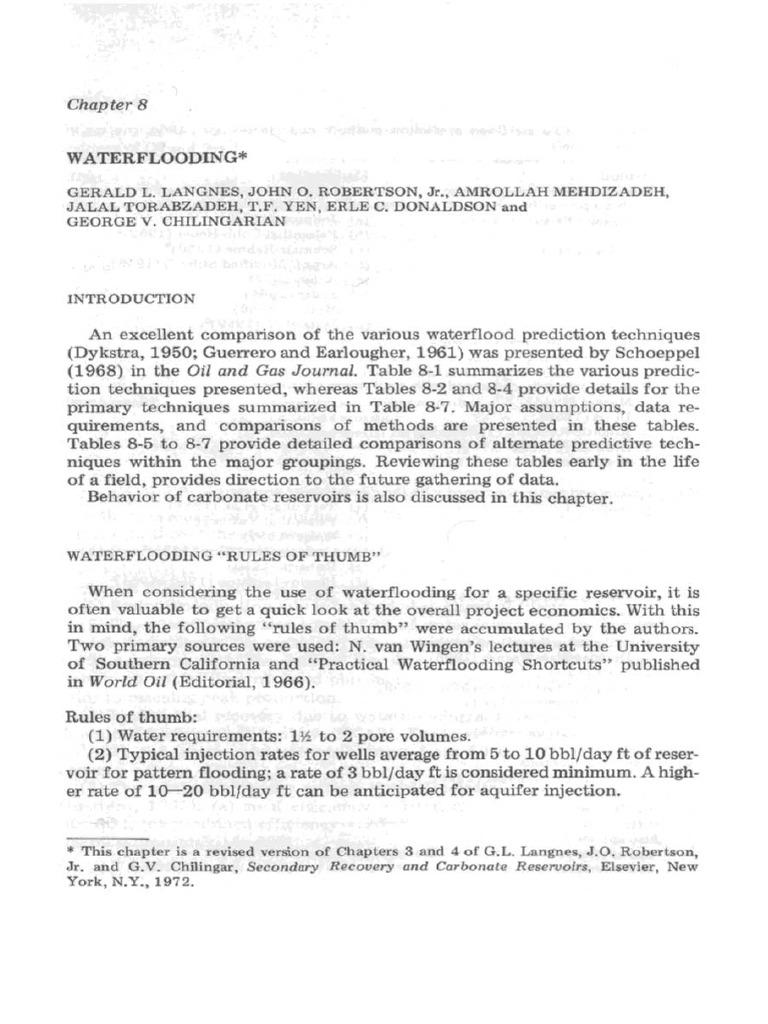 Water Flooding | PDF