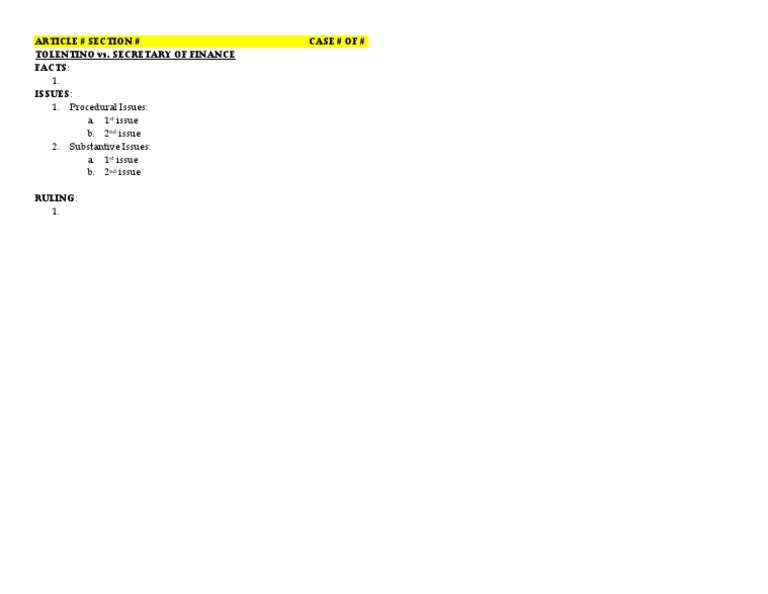 Digest Template | PDF