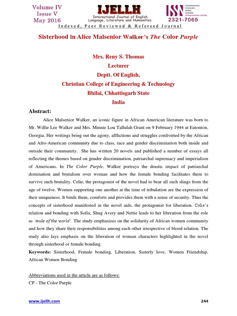 Mrs. Reny S. Thomas Paper Final | PDF