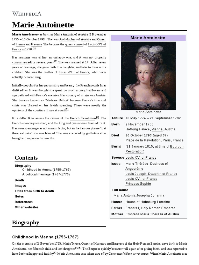 Marie | PDF | Marie Antoinette | Royalties