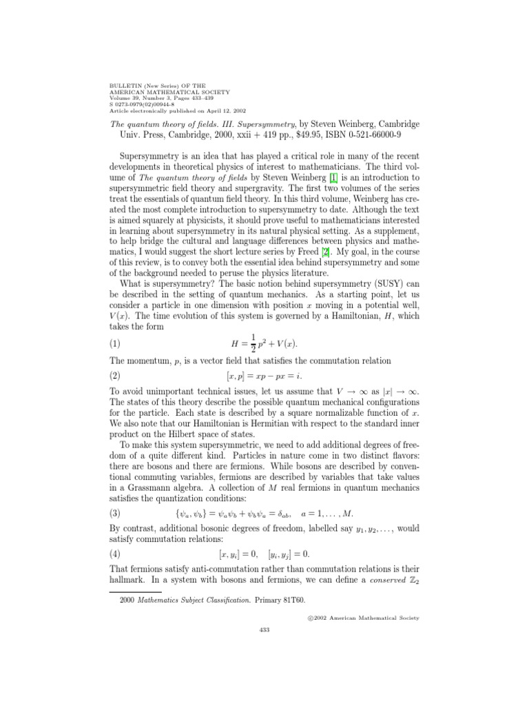 Quantum Weinberg PDF | PDF | Elementary Particle | Spin (Physics)