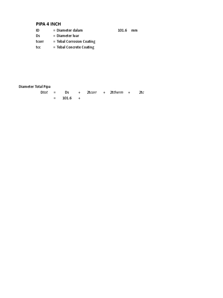4-Inch Pipe Diameter Specifications | PDF | Hydraulic Engineering ...
