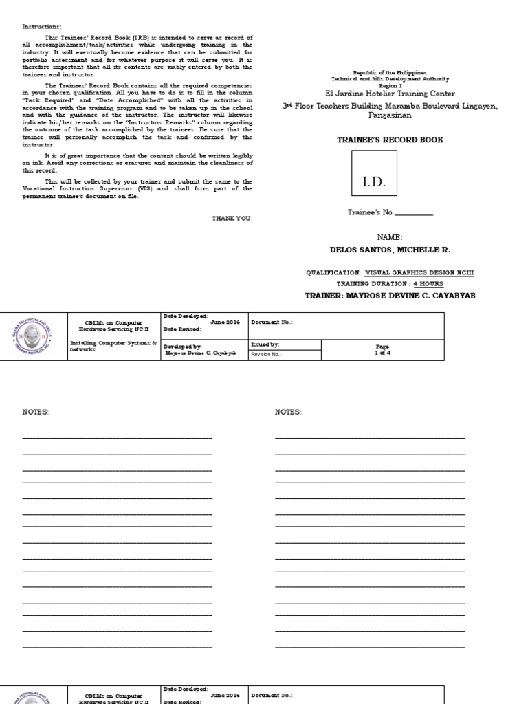 Trainees Record Book | PDF | Graphics | Computer Graphics