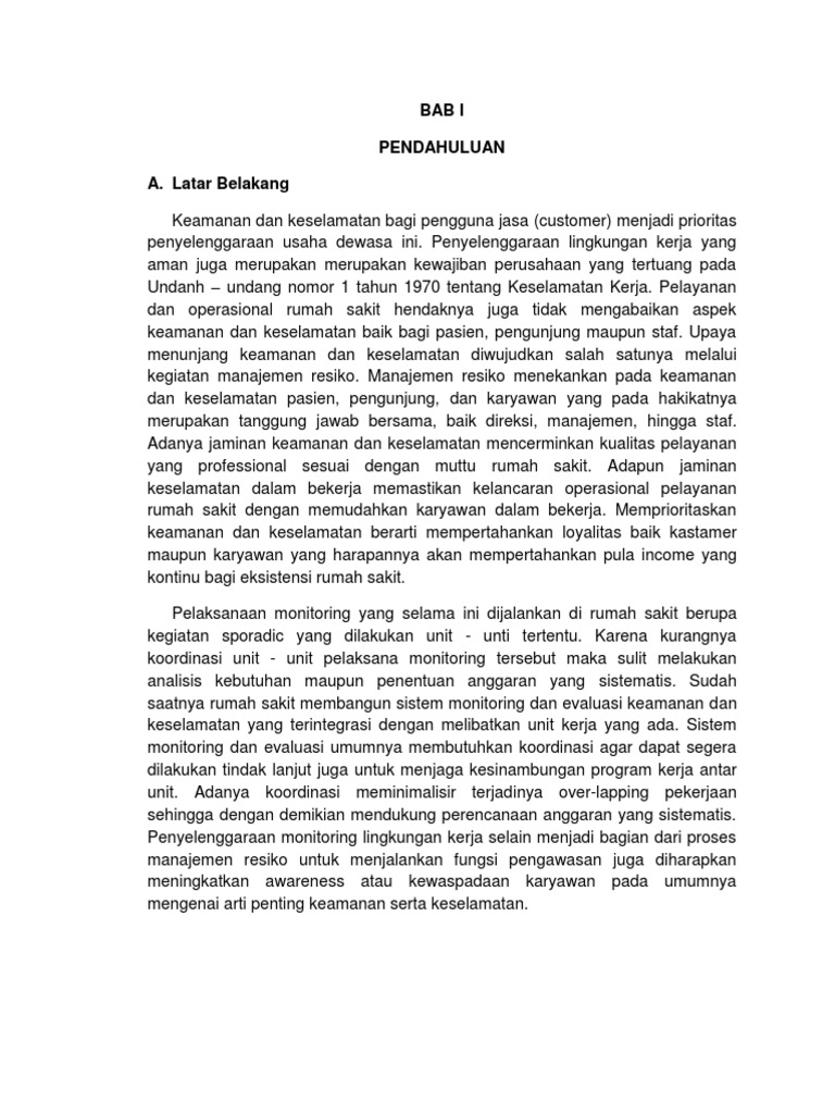 MFK 4 Pedoman Keselamatan Dan Keamanan | PDF