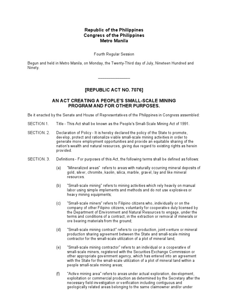 Republic Act No. 7076 | PDF