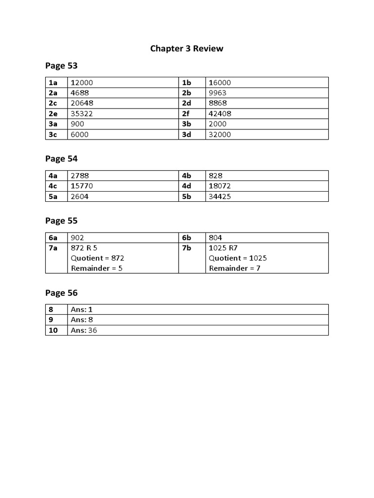 Chapter 3 Review | PDF