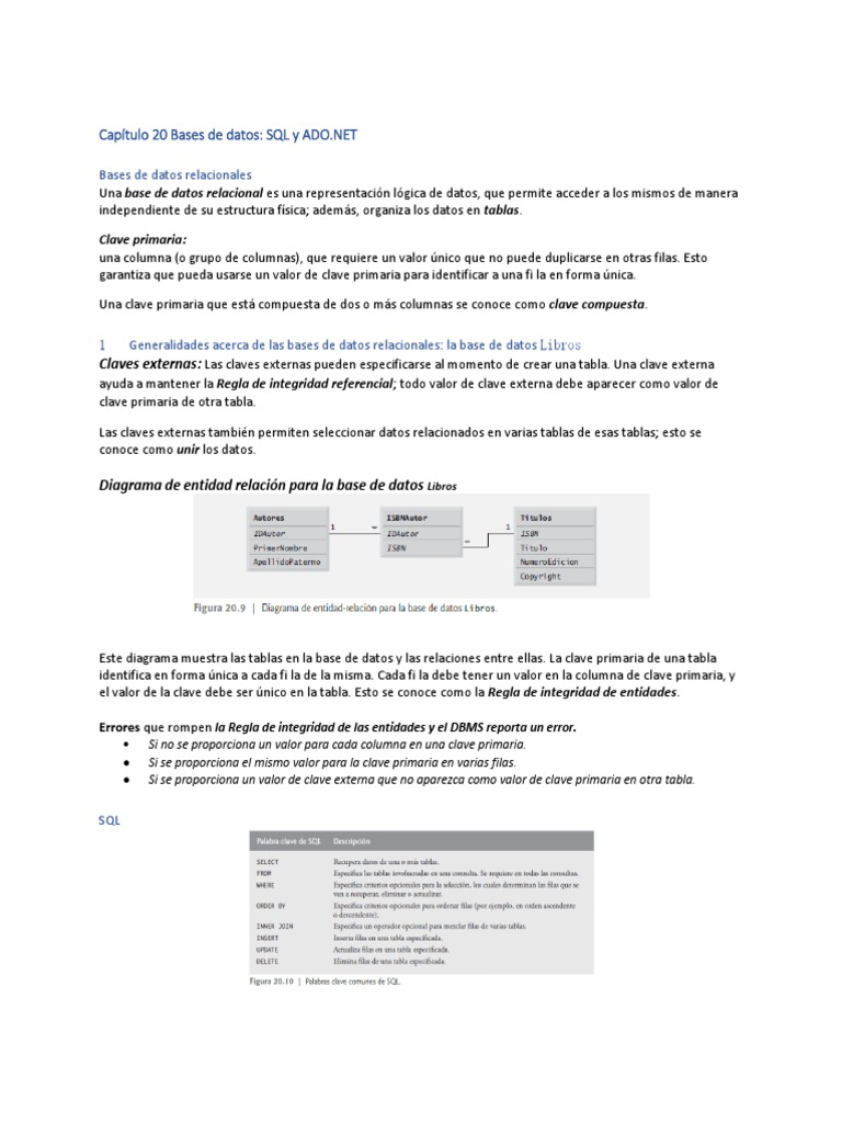 C# Base de Datos | PDF | SQL | Bases de datos