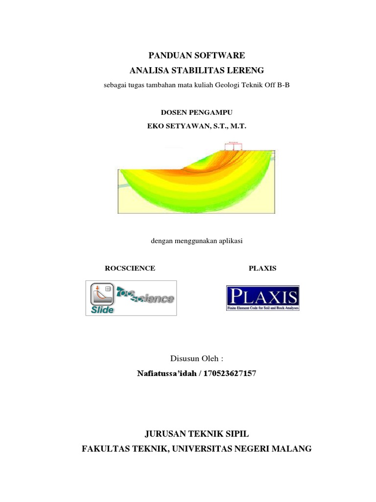 Modul Aplikasi Rocscience Slide | PDF