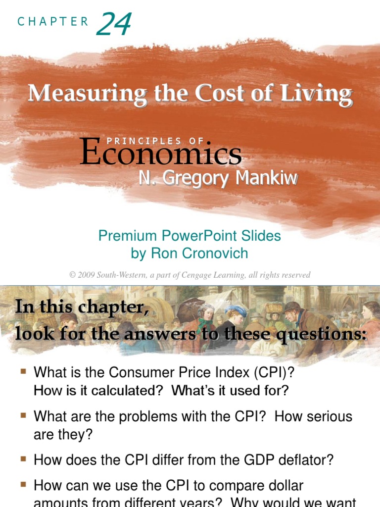 Measuring The Cost of Living: Conomics | PDF | Consumer Price Index | Real Versus Nominal Value ...