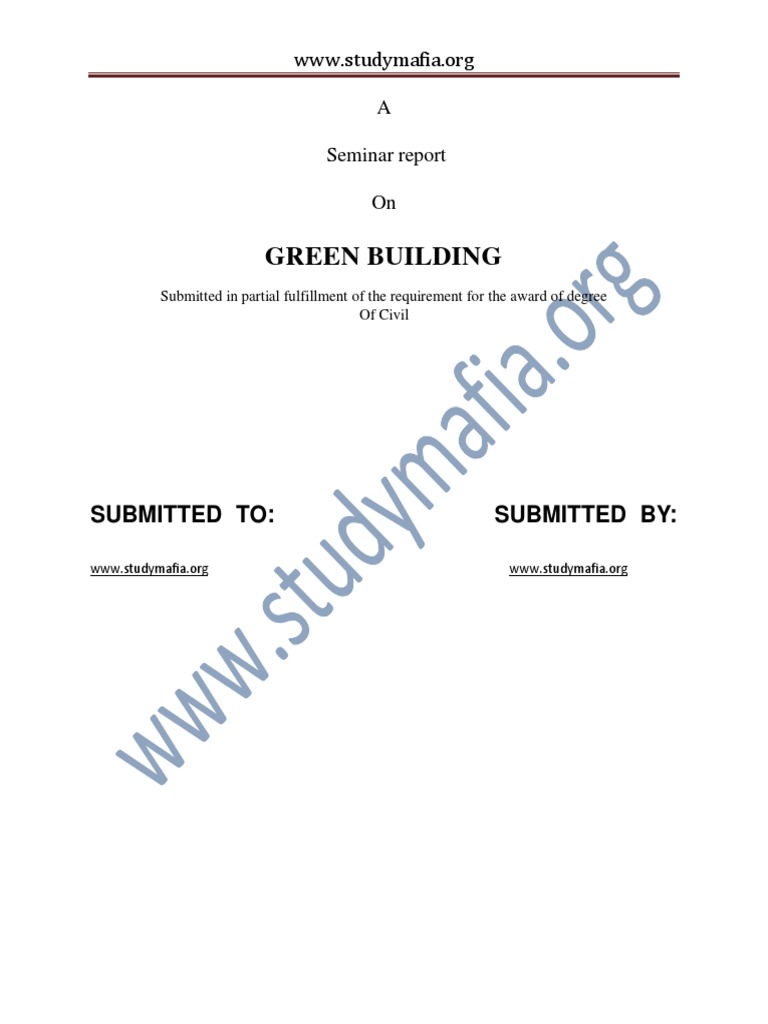 CIVIL Green Building Report | PDF | Green Building | Efficient Energy Use