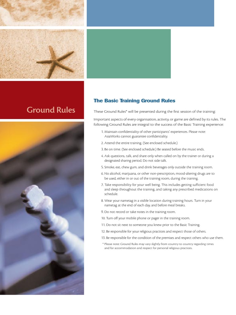 Basic GroundRules Insert | PDF