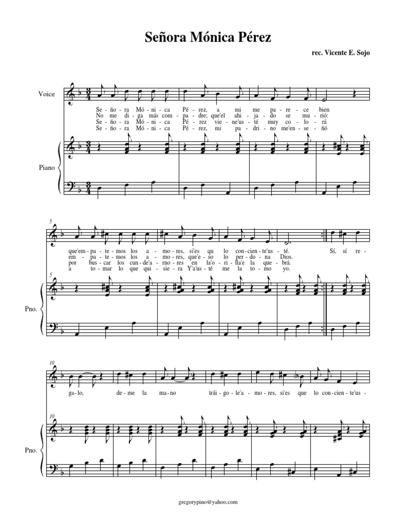 Señora Mónica Pérez, DM | PDF