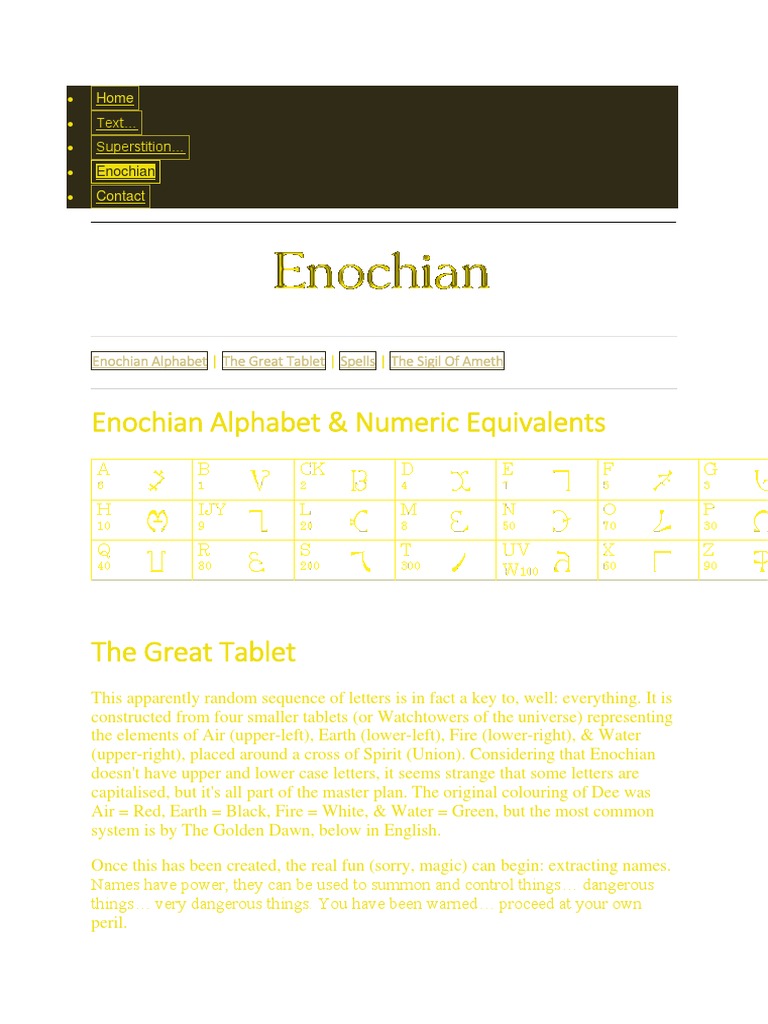 Enochian Magic Rituals | PDF | Paranormal | Mythological Powers