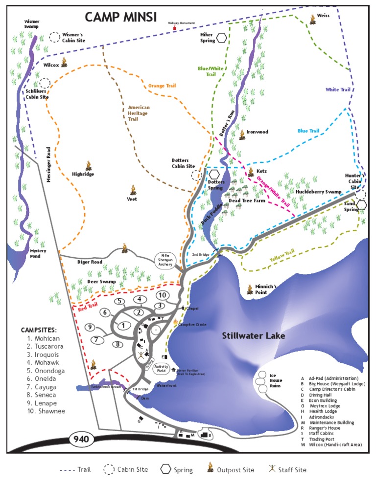 Camp Minsi - Trail Map | PDF | Great Lakes Tribes | Tribe
