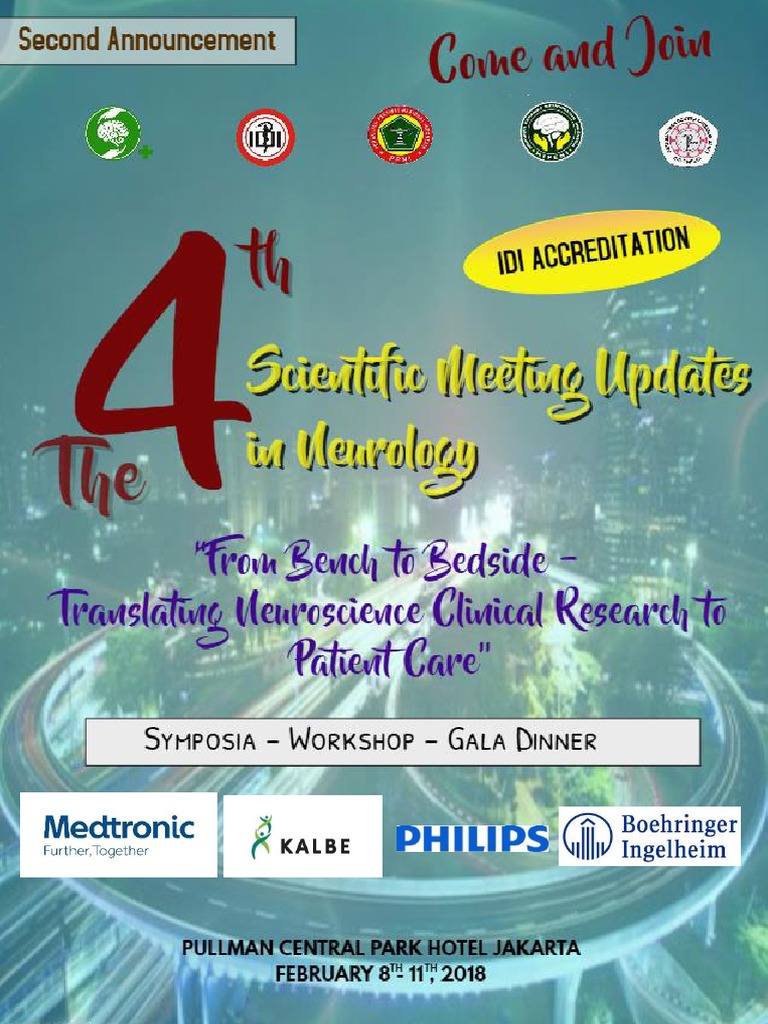 2nd Announcement The 4th Scientific Meeting Updates in Neurology 2018 ...