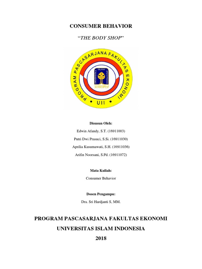 Makalah The Body Shop | PDF | Ilmu Sosial