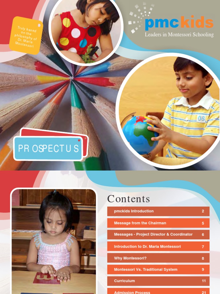 Pmckids Montessori School Prospectus PDF | PDF | Montessori Education ...