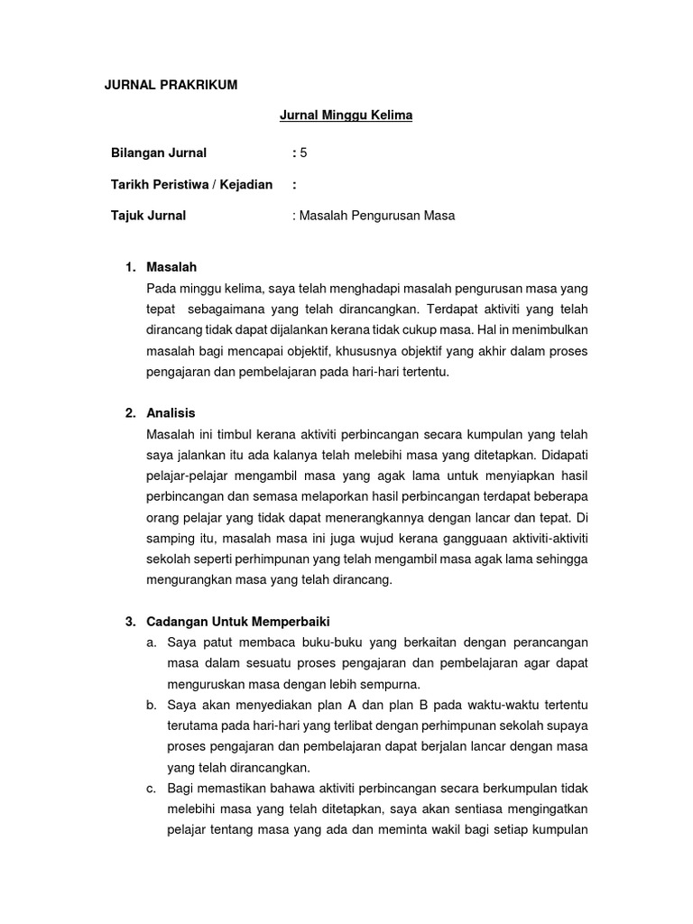 Contoh Penulisan Jurnal | PDF