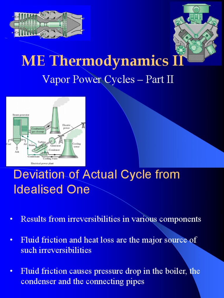 Vapour Power Cycle - Part 2 | PDF | Steam Engine | Chemical Engineering