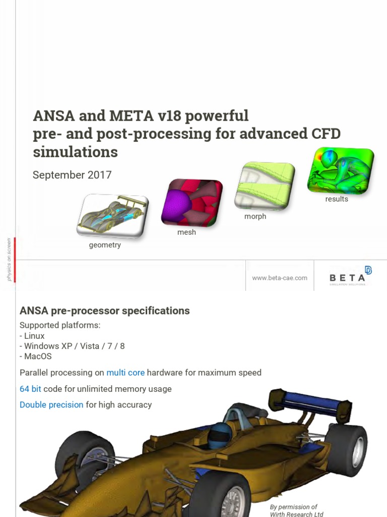 Ansa Meta For CFD Presentation | PDF | Computational Fluid Dynamics | Finite Element Method