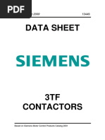 Siemens 3TF Contactors | PDF | Alternating Current | Mains Electricity