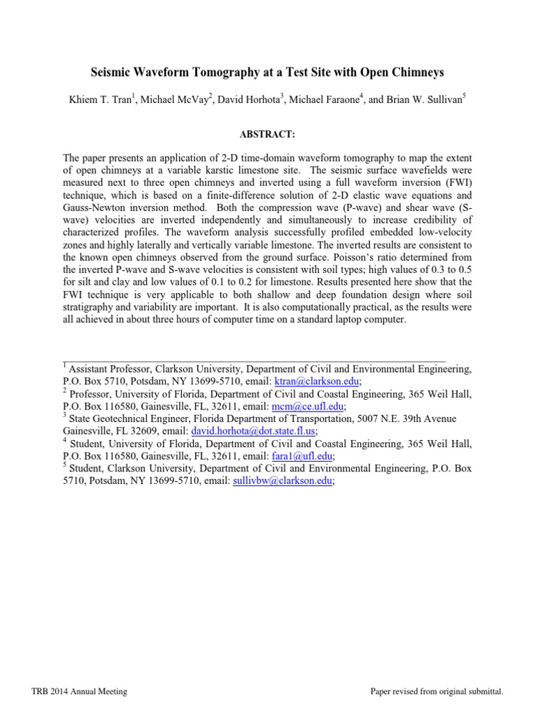 Full Waveform Inversion | PDF | Reflection Seismology | Seismology