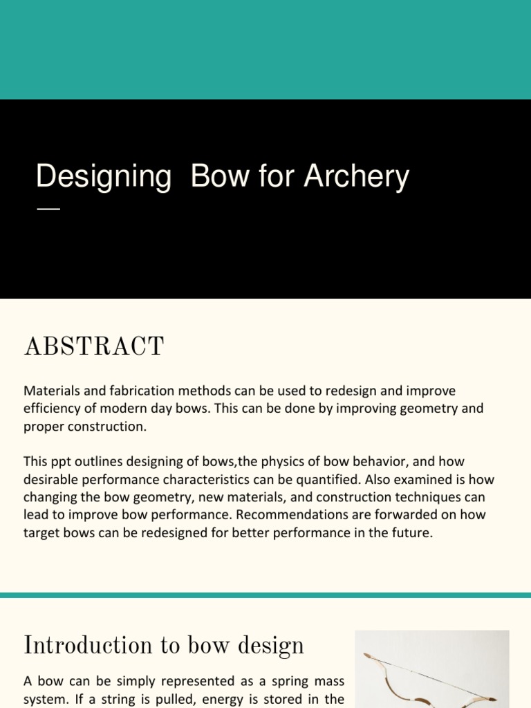 Bow Designing | PDF | Bow And Arrow | Archery